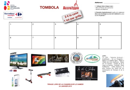 Tombola – ACCRO2GYM